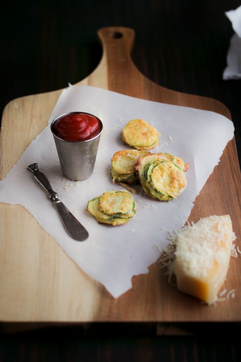 Oven Fried Parmesan Zucchini Stacks - Inspector Gorgeous