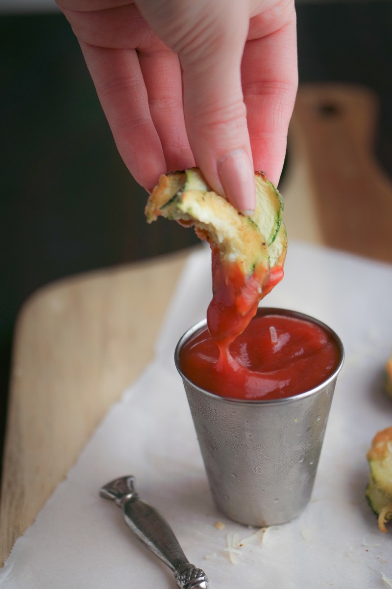 Oven Fried Parmesan Zucchini Stacks - Inspector Gorgeous