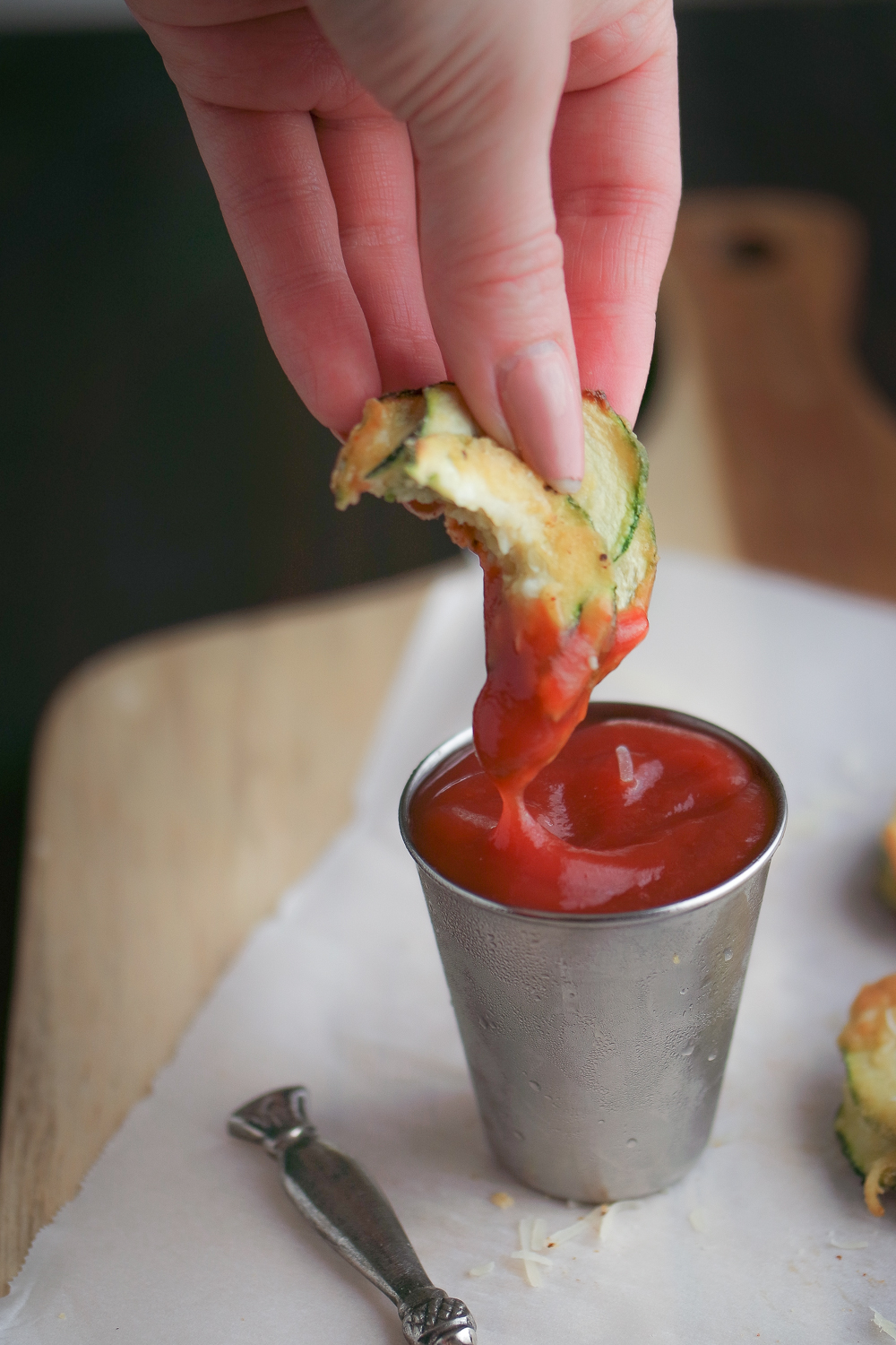 Oven Fried Parmesan Zucchini Stacks - Inspector Gorgeous