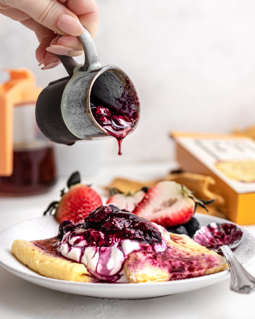 Sweet Mixed Berries N' Cream Omelet with JUST Egg Folded - Inspector ...