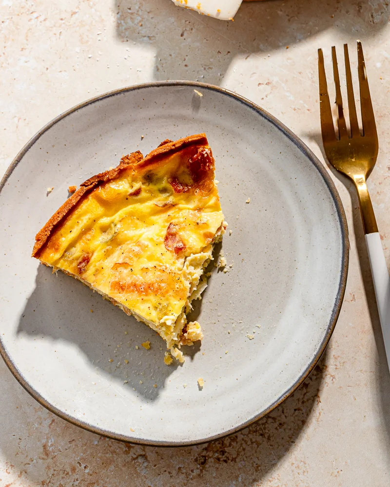 Keto Bacon and Cheese Quiche! - Inspector Gorgeous